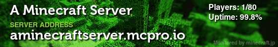 A Minecraft Server | Japan Minecraft Servers